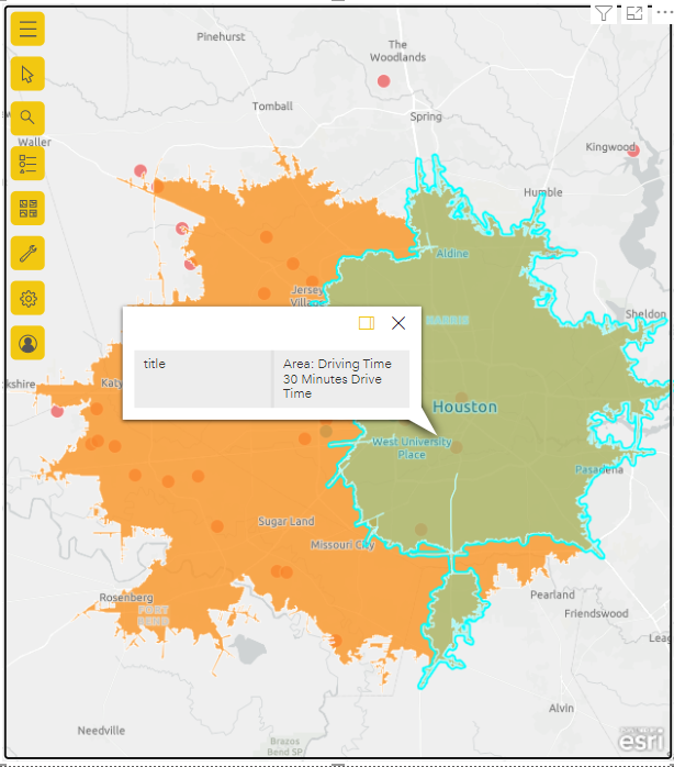 ARCGIS drive time layers not overlapping - Esri Community