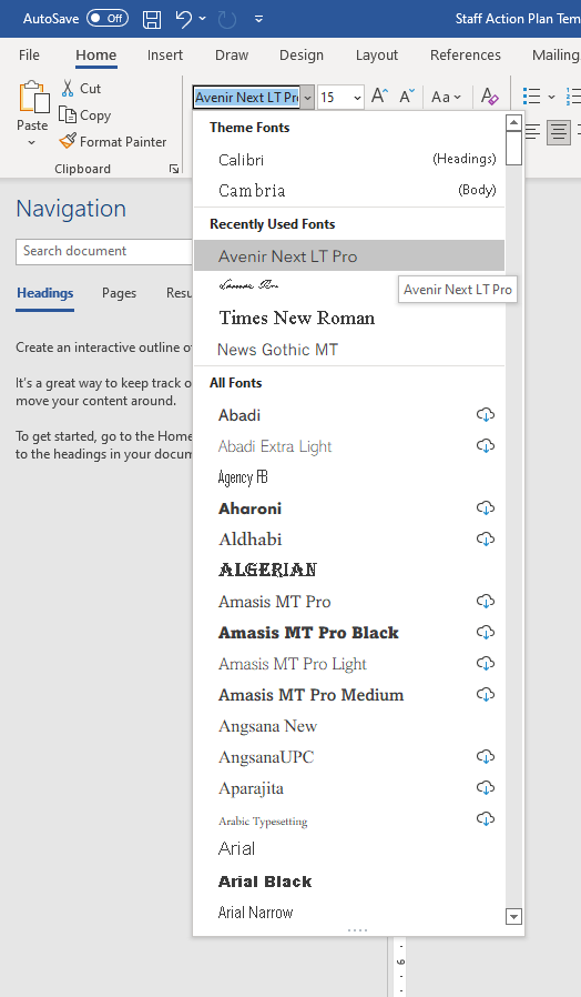 Solved: Avenir Next LT Pro cannot be found in windows font... - Esri ...