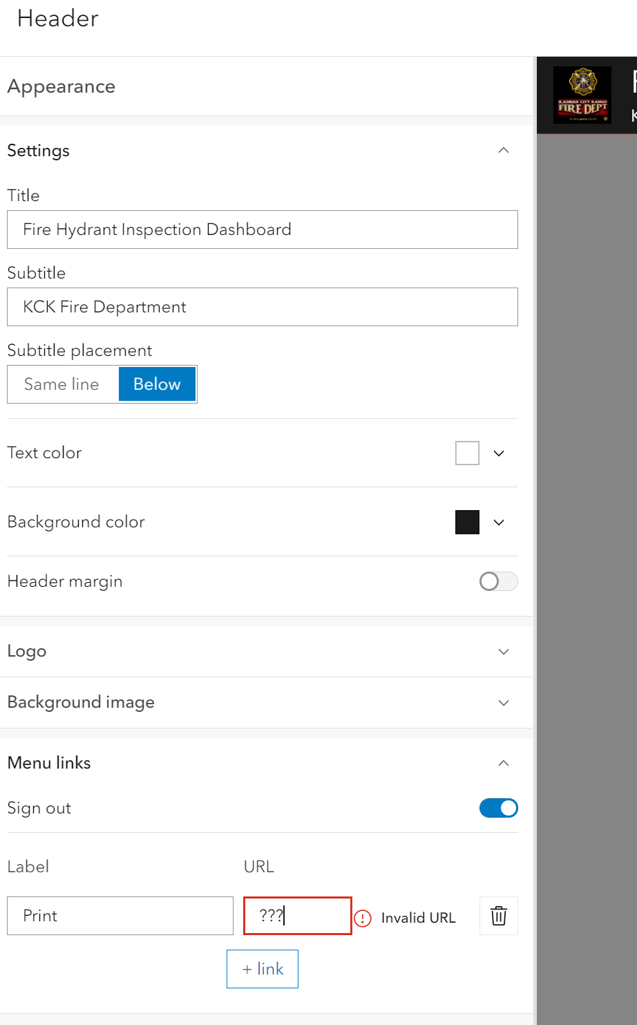 Print out of full dashboard layout - Esri Community