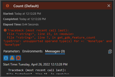 Solved: How we get Feature count of 2 GDB(Include dataset ... - Esri Community