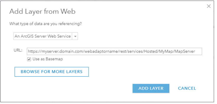 Solved: add own basemap to web map - Esri Community