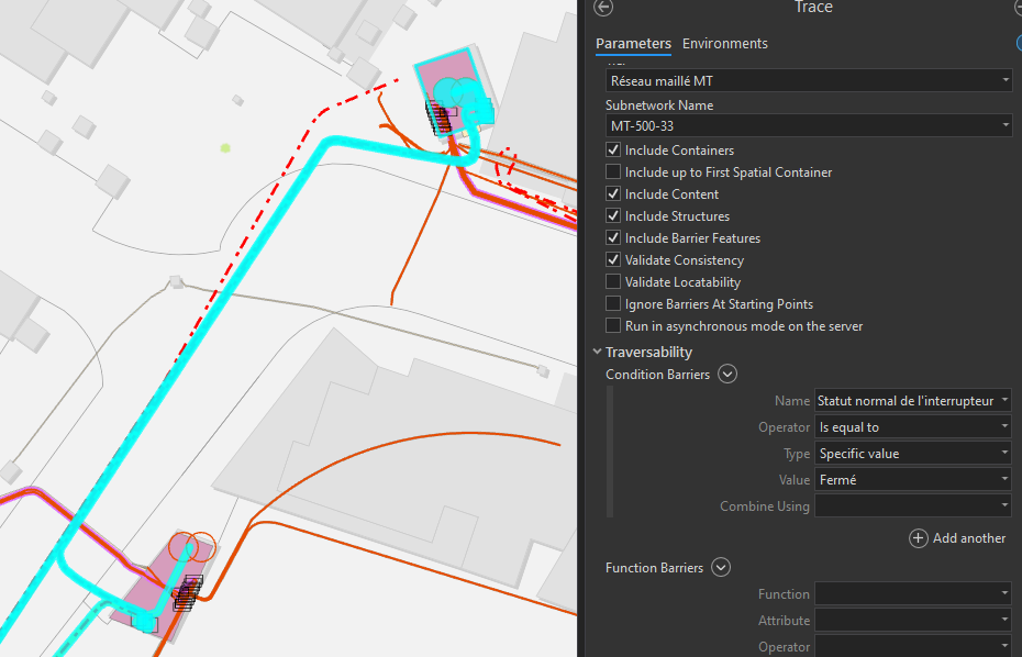 Proper use of Condition Barrier in subnetwork - Esri Community