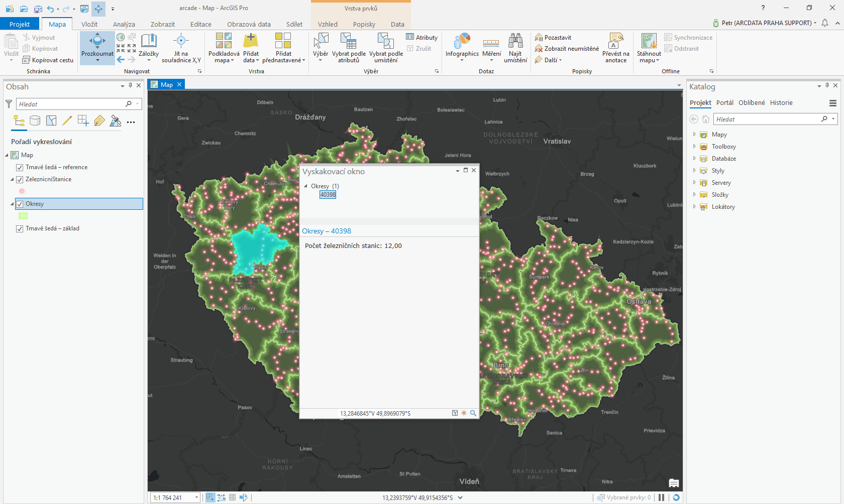 Použití jazyka Arcade v pop-up oknech ArcGIS Pro - Esri Community
