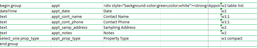 Solved: Setting columns within a group in Survey123 xlsfor... - Page 2 ...