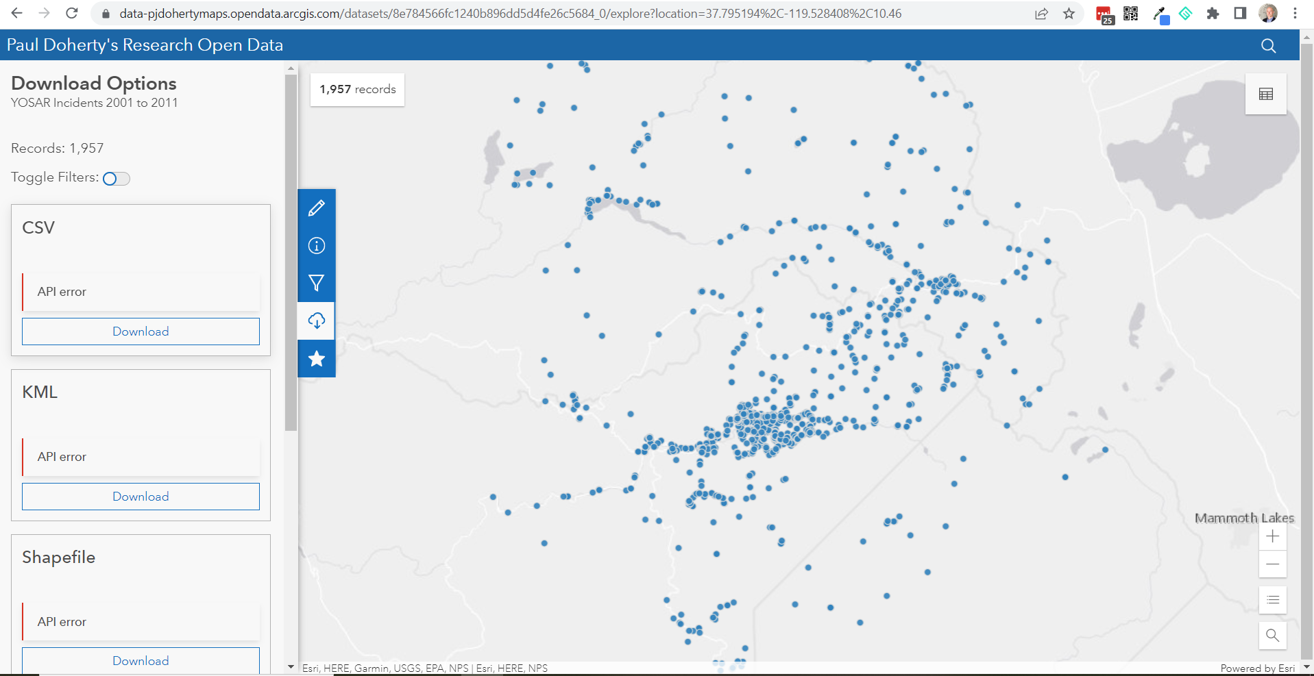 Solved: API Error Open Data Download - Esri Community