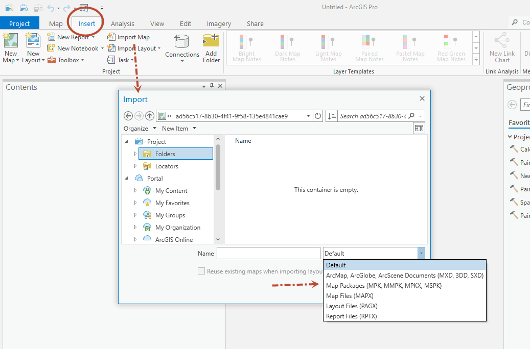 ArcGIS Pro can't see .MPK files - Esri Community