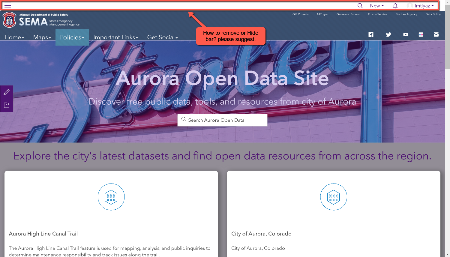 Solved: Hub Site Custom Header - Esri Community Solved: Hub Site Custom Header - Esri Community