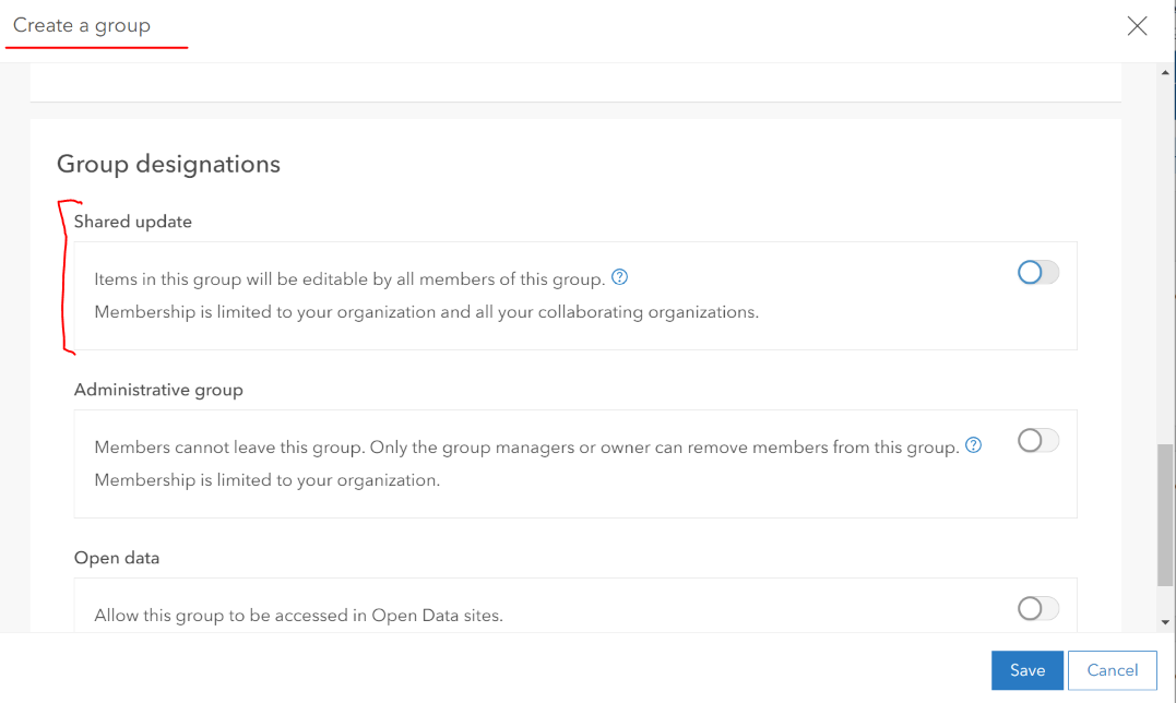 Solved: Shared Update for Groups - Esri Community