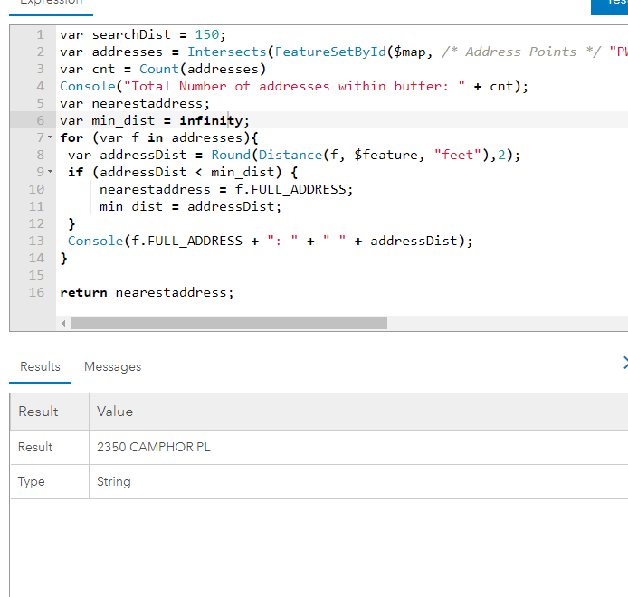 Solved: Using Arcade to Find the Nearest Address Point - Esri Community