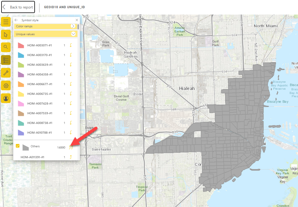 Location & symbology reset when slicer changes - Esri Community