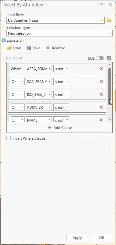 Enlarge expression box in 'Select By Attributes' w... - Esri Community