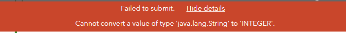 Can't convert a value of type 'java.lang.String to... - Esri Community