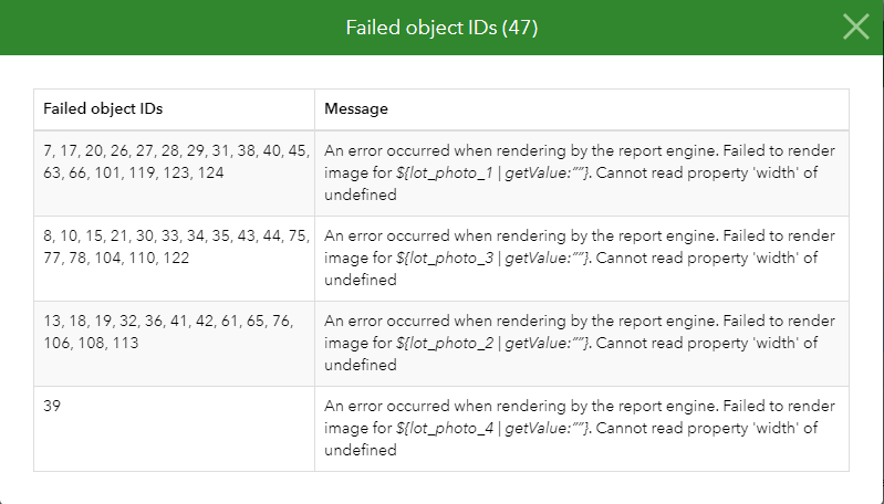 Report Engine Error - Esri Community
