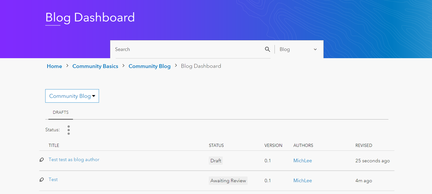 How to Create, Review, and Post A Blog Article - Esri Community