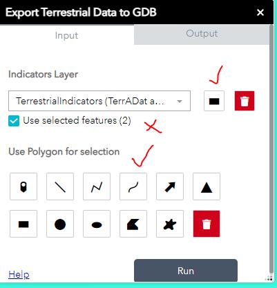 Geoprocessing widget ignores the Use selected feat... - Esri Community