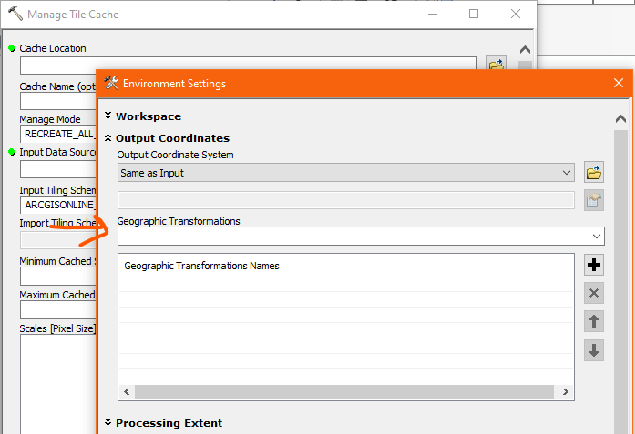 ArcGIS Pro Manage Tile Cache Transformations - Esri Community
