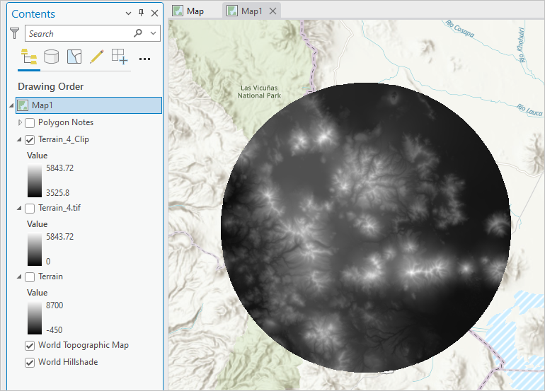 Solved: How to calculate relief with a radius of 2 km from... - Esri Community