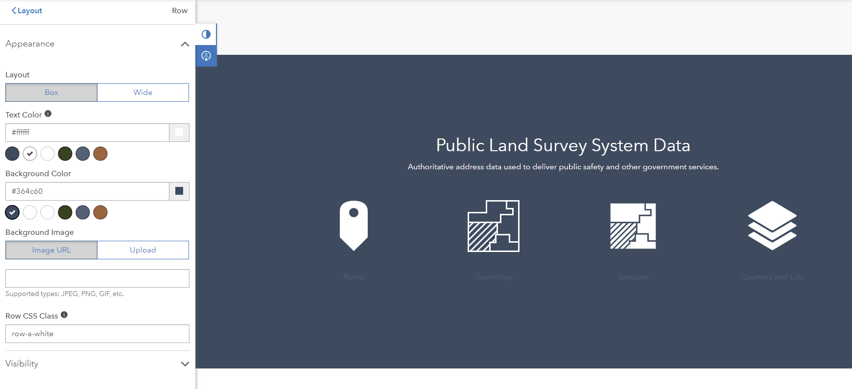 Solved: ArcGIS Hub Row CSS Class - Esri Community