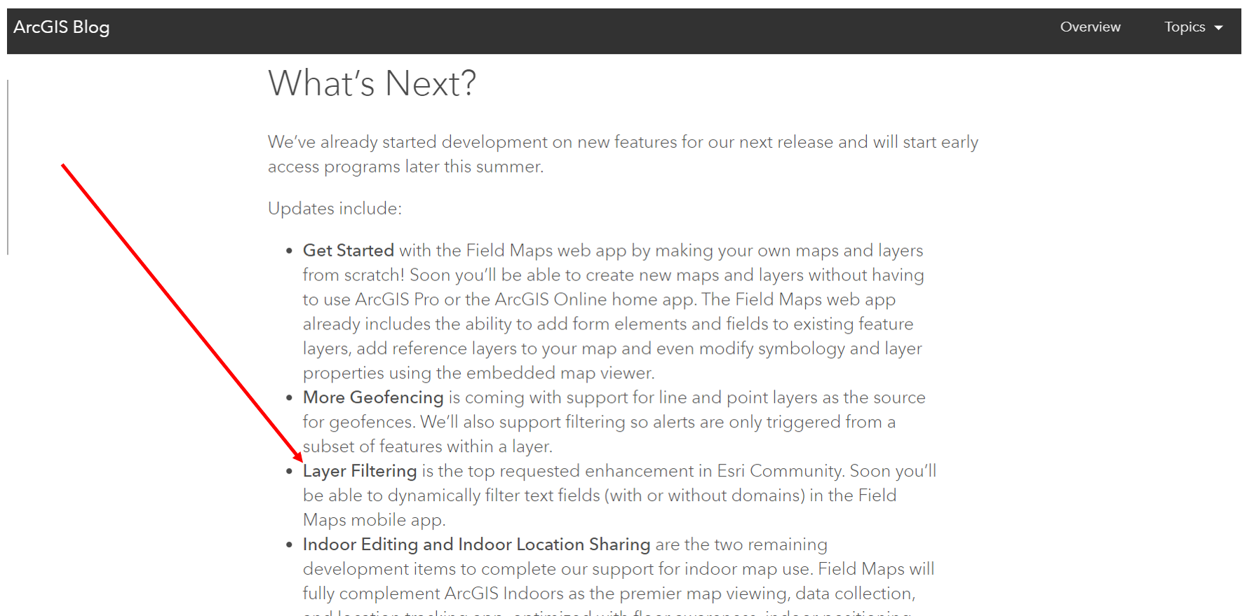 Add a filter widget to ArcGIS Field Maps - Esri Community