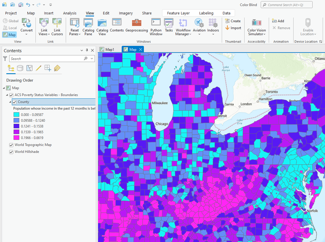 Creating Accessible Maps - Using ArcGIS Pro 3's Ne... - Esri Community