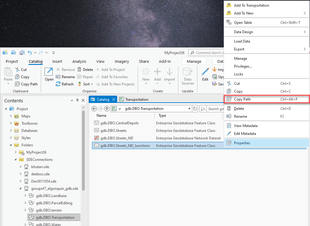 Location/Copy path in PRO (for python scripting) - Esri Community