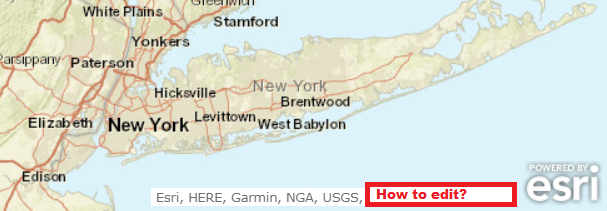 Where to change in map credits/attributions? - Esri Community