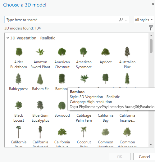 Symbolizing 3d Trees In A Scene Esri Community