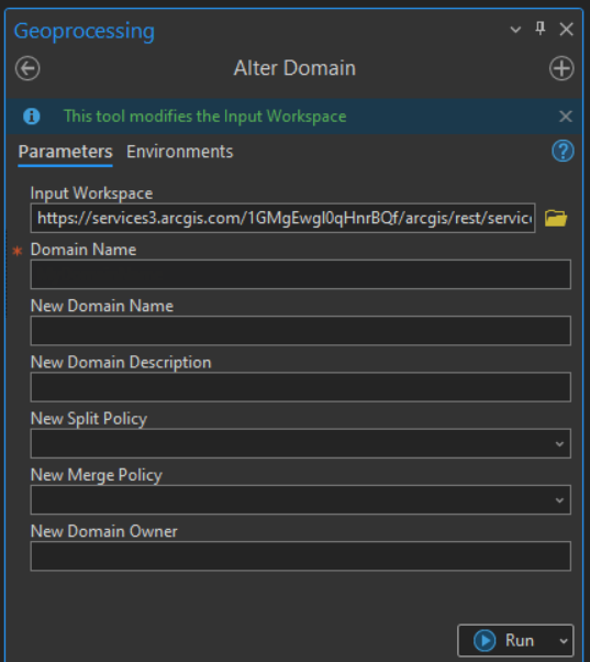 Update "Alter Domain (Data Management)" tool to up... - Esri Community