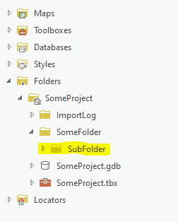 Open Catalog Pane to specific folder - Esri Community