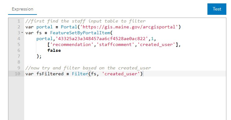 Solved: Filter a list element based on logged in user - Esri Community
