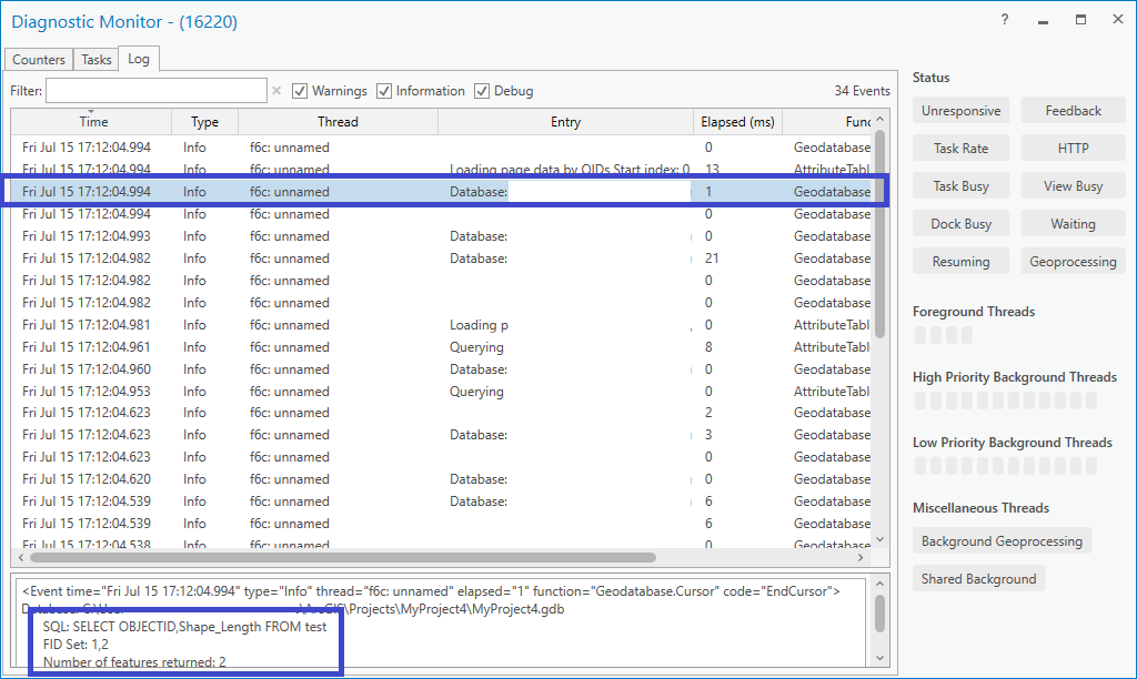 View SQL log in ArcMon (Pro 2.6.8) - Esri Community