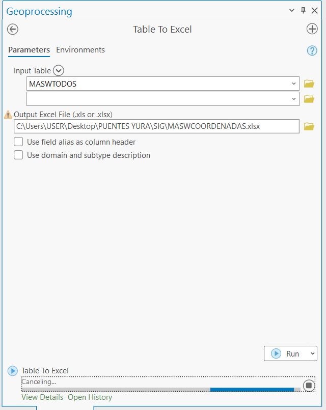 Solved: Arc GIS PRO 3.0 table to excel it's crash - Esri Community