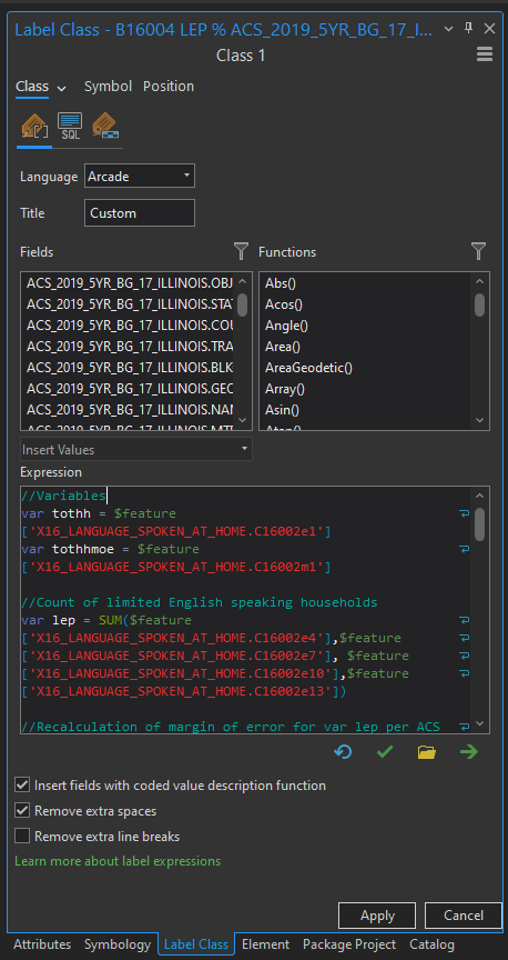 Expression Builder: Vertically resize sections - Esri Community