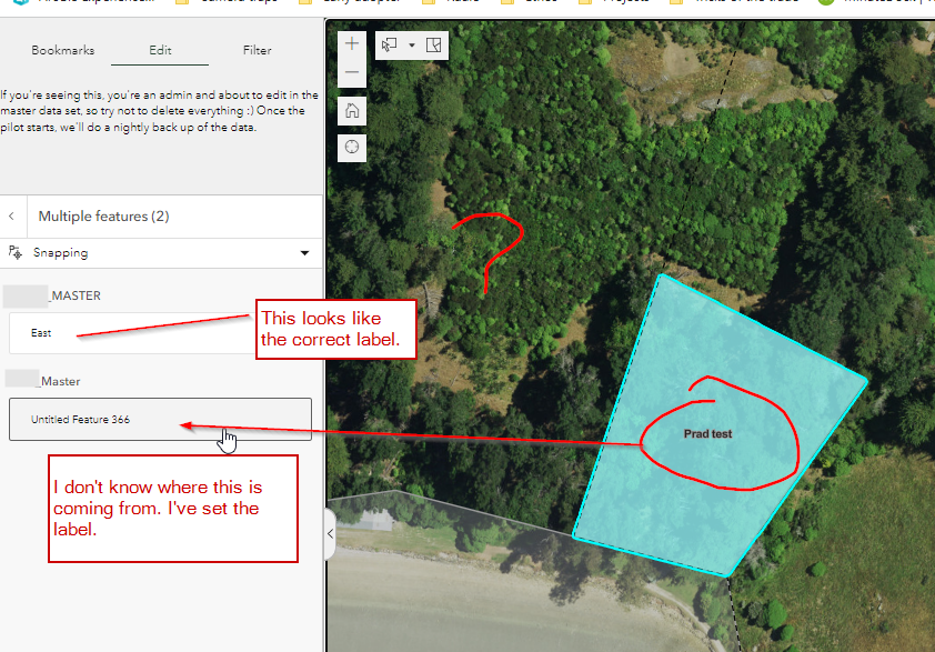 Solved: Edit widget - Untitled feature - Esri Community