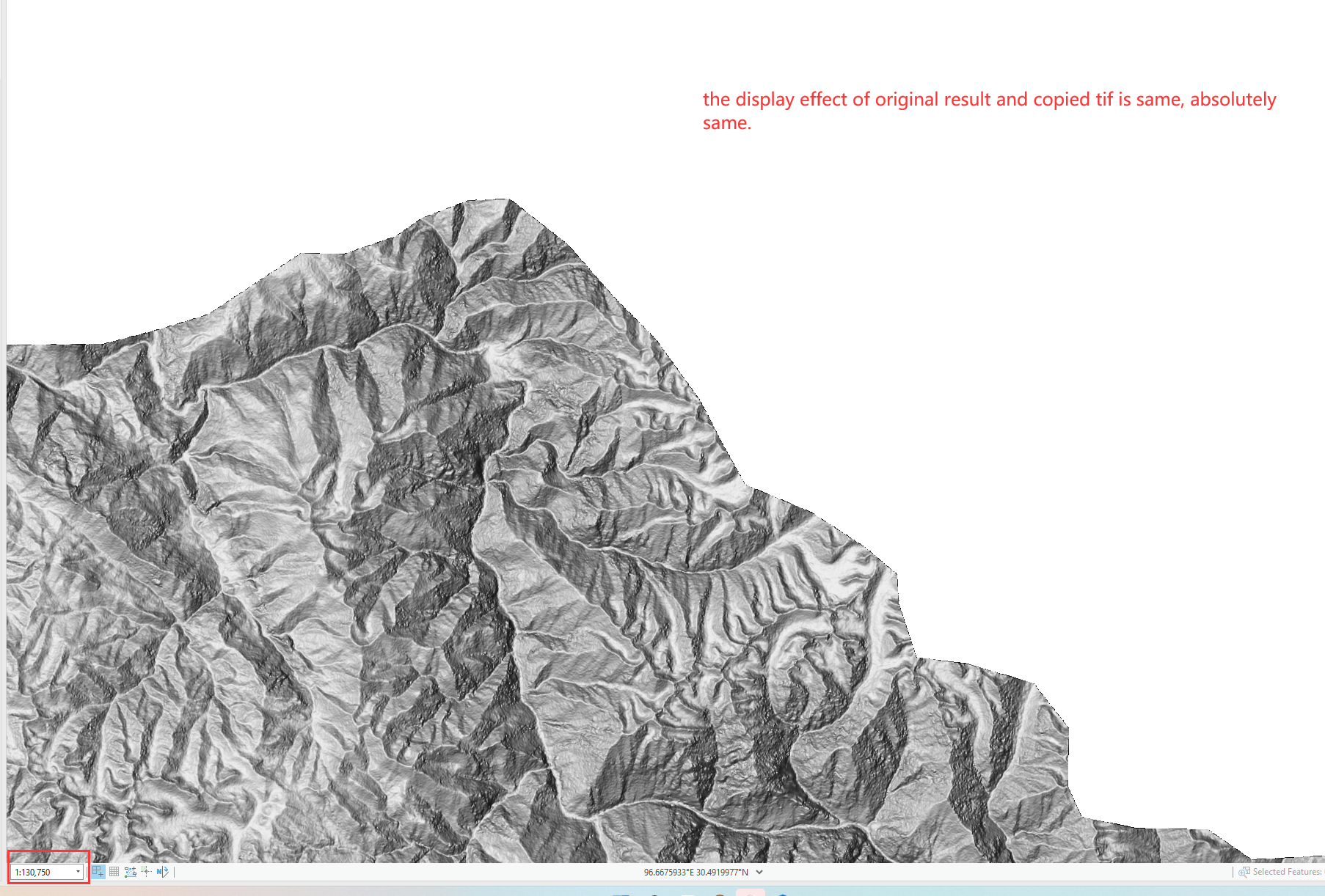 The display bug of same Multidirectional Hillshade... - Esri Community
