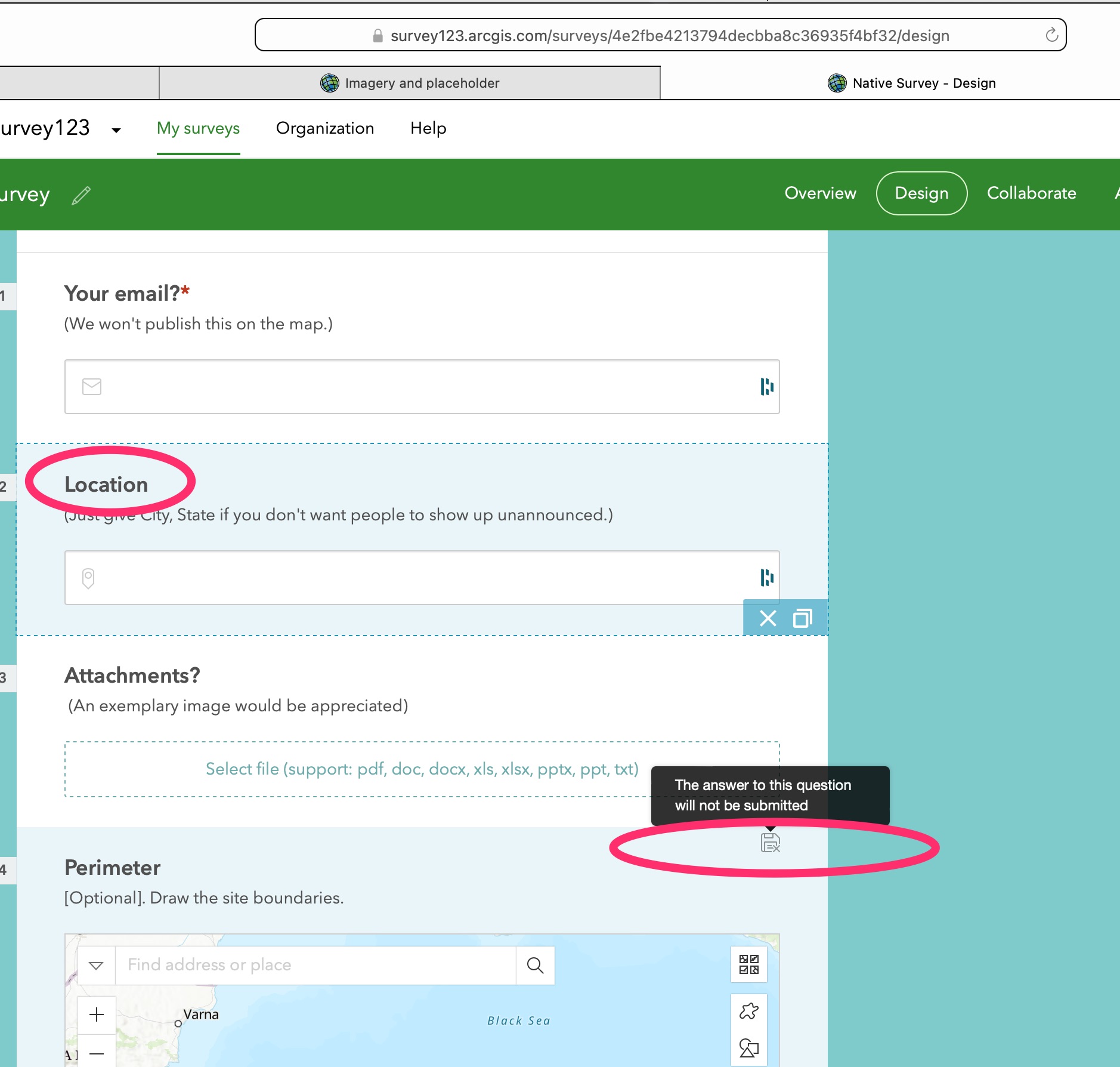 Map data not being captured - Esri Community