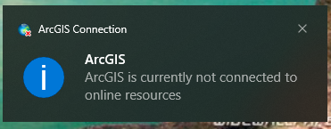 ArcGIS Connection Error suddenly appearing for all... - Esri Community