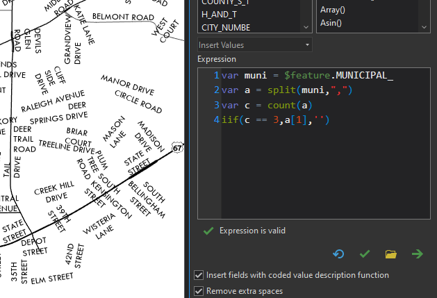 Solved: Beginner Arcade question - Split function - extrac... - Esri ...