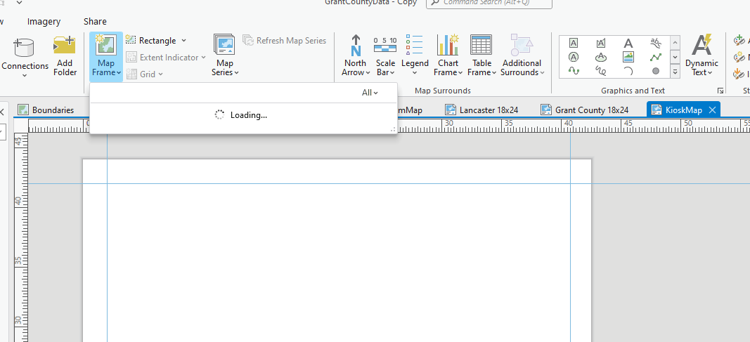 Map Frames Not Loading - Esri Community