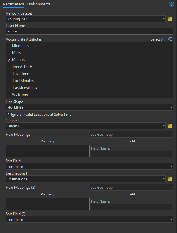 Solved: Route Analysis using Modelbuilder - Field Mapping ... - Esri Community