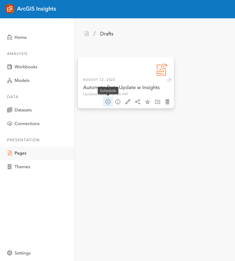 How to refresh data automaticaly with Insight ? - Esri Community