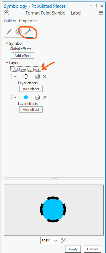 Allow More Point Symbols To Have Dash Lines Outlin Esri Community