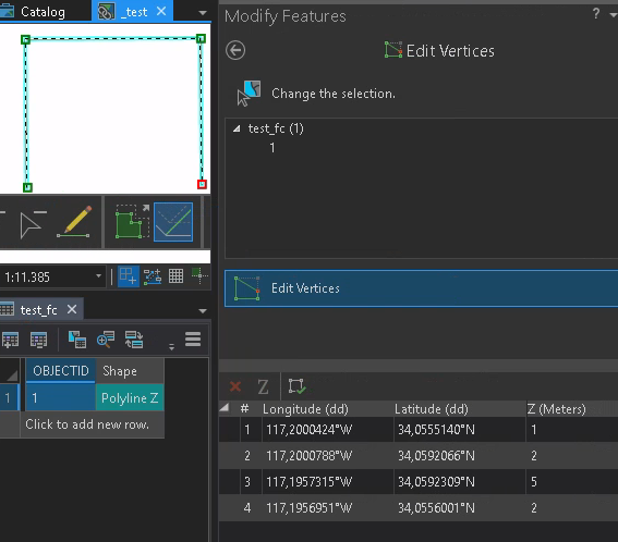 Solved: Creating multipart polyline with Z values - Esri Community