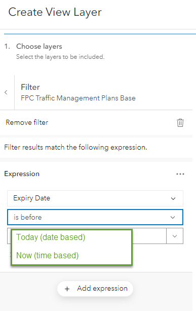 Filter and/or Symbolise features before/after TODA... - Esri Community