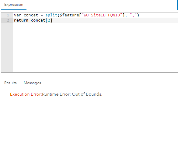 Arcade Expression Split() Runtime Error Out of Bou... - Esri Community