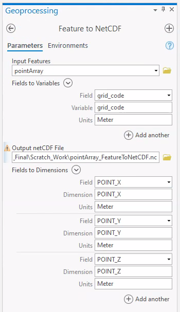 Gridded 3D Point Array to NetCDF. Where am I going... - Esri Community