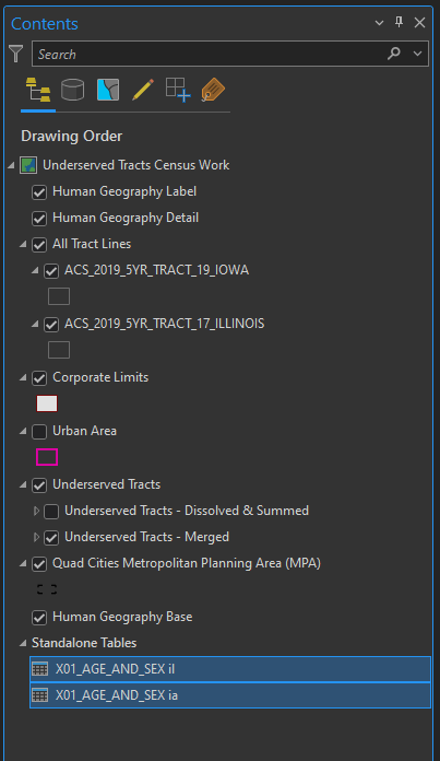 Drag layers and tables to new map in one move - Esri Community