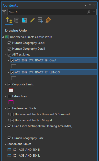 Drag layers and tables to new map in one move - Esri Community
