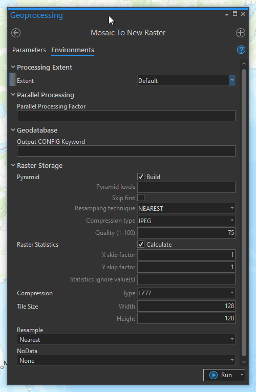 Solved Mosaic Raster To Create Tile Package For Offline U Esri Community