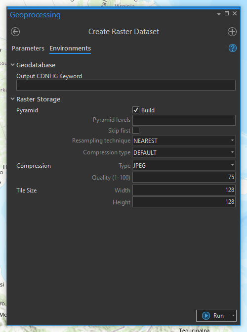 Solved Mosaic Raster To Create Tile Package For Offline U Esri Community
